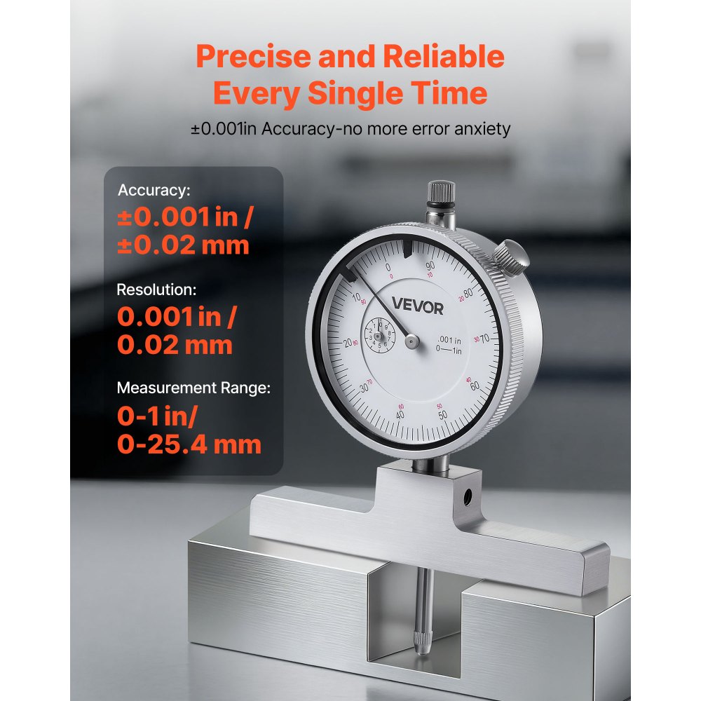 Vevor Depth Micrometer 0-22" Precision Measuring Gauge New – FactoryPure