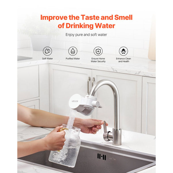 Vevor Water Filter Faucet Mount Sink Purifier White New – FactoryPure