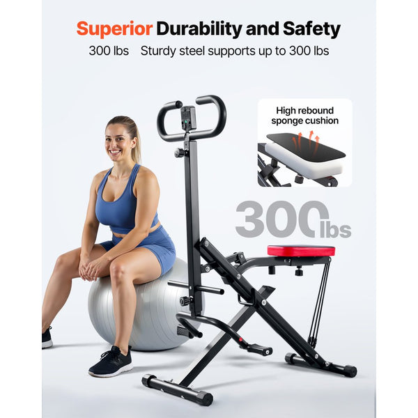 Vevor Squat Machine Deep Squat Rowing Machine Foldable Home Workout Eq ...