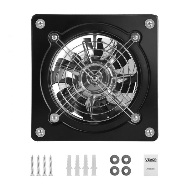 Vevor Exhaust Fan 6" 308 CFM Wall Mount Ventilation Extractor New ...