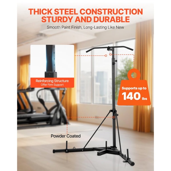 Vevor Punching Bag Stand 2-in-1 Adjustable Heavy Duty Fitness Stand wi ...