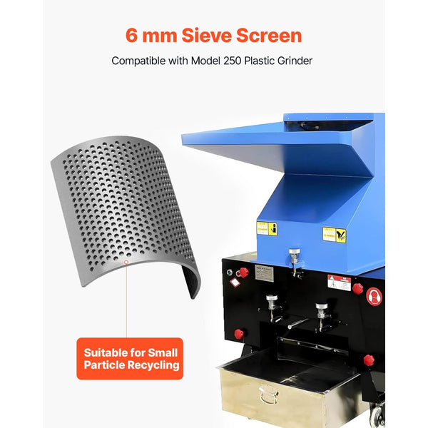 Vevor Screen Mesh Plastic Shredder 6 mm High-Precision Aperture for Mo ...