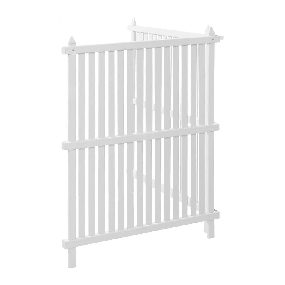 Vevor Privacy Screen Vinyl Fence Enclosure for A/C Units 36" x 45" Whi ...