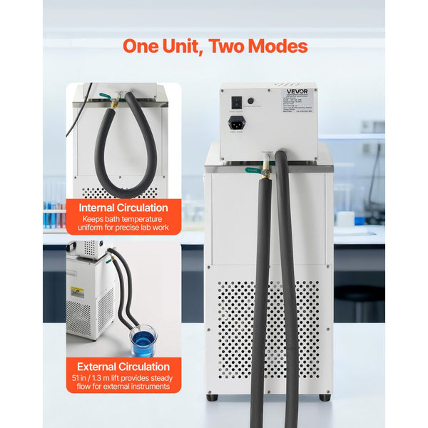 Vevor Laboratory Chiller Circulator 6 L Dual Circulation Water Bath Ne ...
