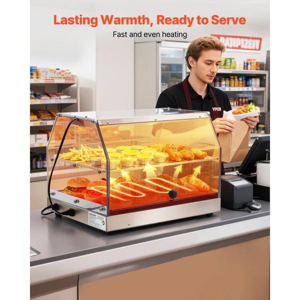 Vevor Food Warmer Display 2-Tier 48L Countertop Commercial Merchandise ...