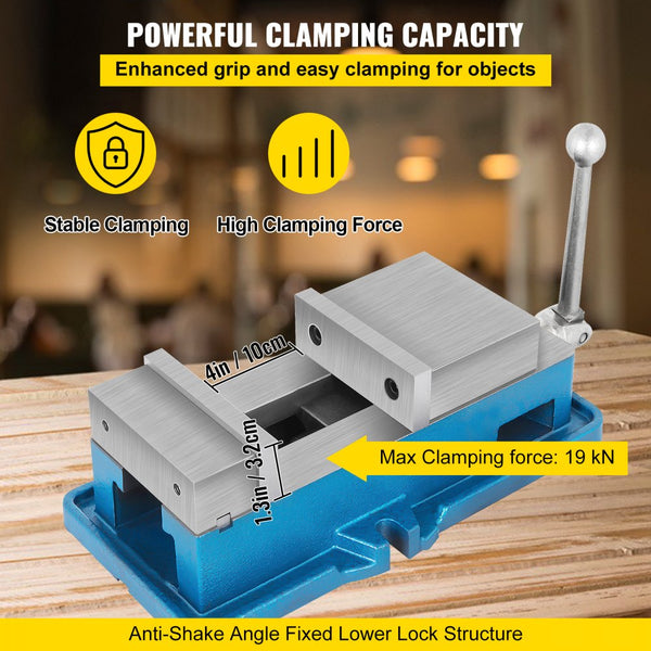 Vevor Bench Vise 4" Lock Down Precision Milling Vise New – FactoryPure
