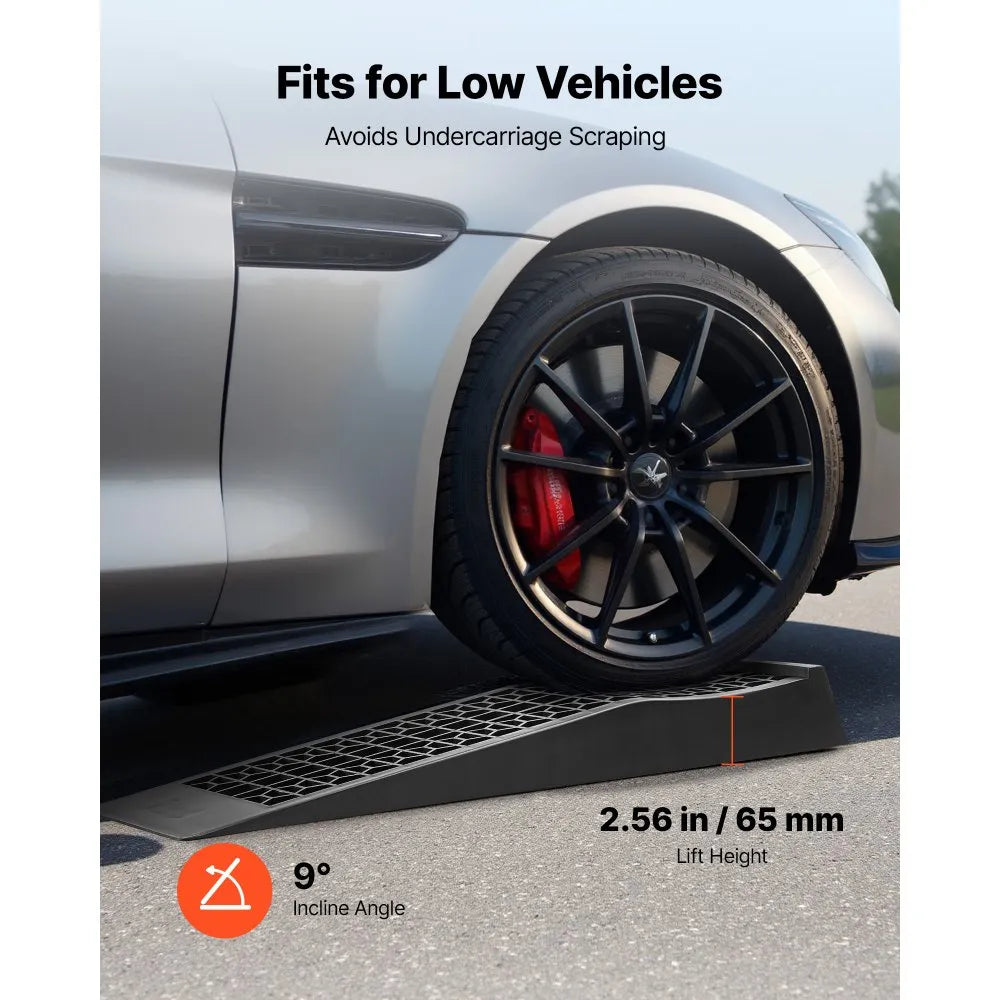 Vevor Car Ramps Low Profile 2-Pack 20,000 lbs GVW 2.56" Lift Height Ne ...