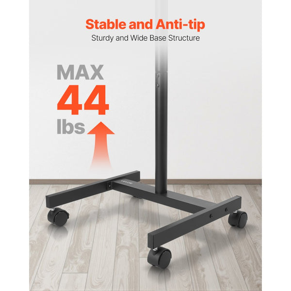 Vevor TV Stand Mobile Rolling Cart for 17-55" Screens New – FactoryPure