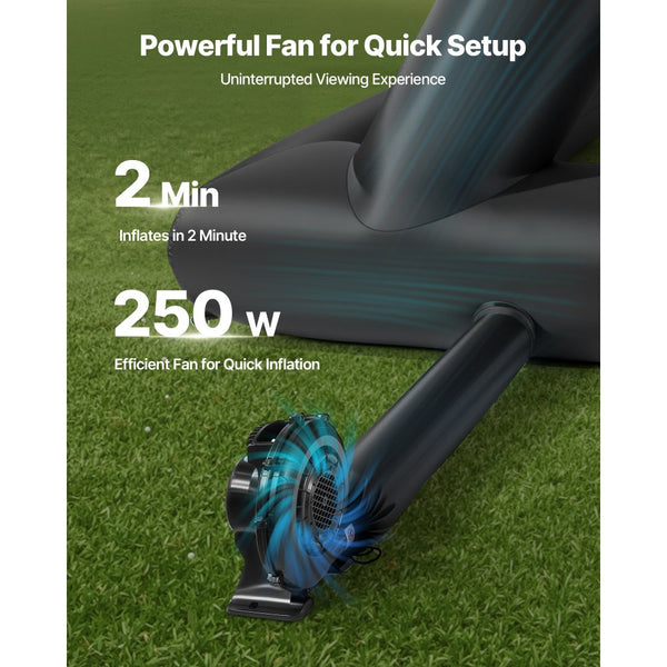 Vevor Inflatable Movie Screen 20' 16:9 Outdoor Projection Screen with ...