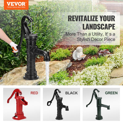 Vevor Pitcher Pump Antique Well Hand Water Pump Black New – FactoryPure