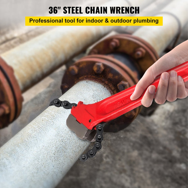 Vevor Chain Wrench 36" Heavy Duty Pipe Tool New – FactoryPure