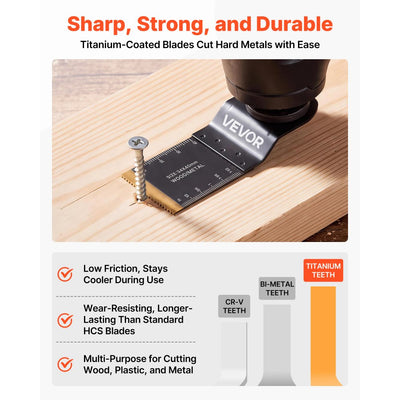 Vevor Oscillating Saw Blades Universal Quick Release Multi-Tool Blade ...