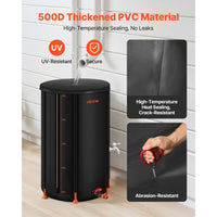 Vevor Rain Barrel 66 Gallon Collapsible Rain Water Collection Barrel N ...