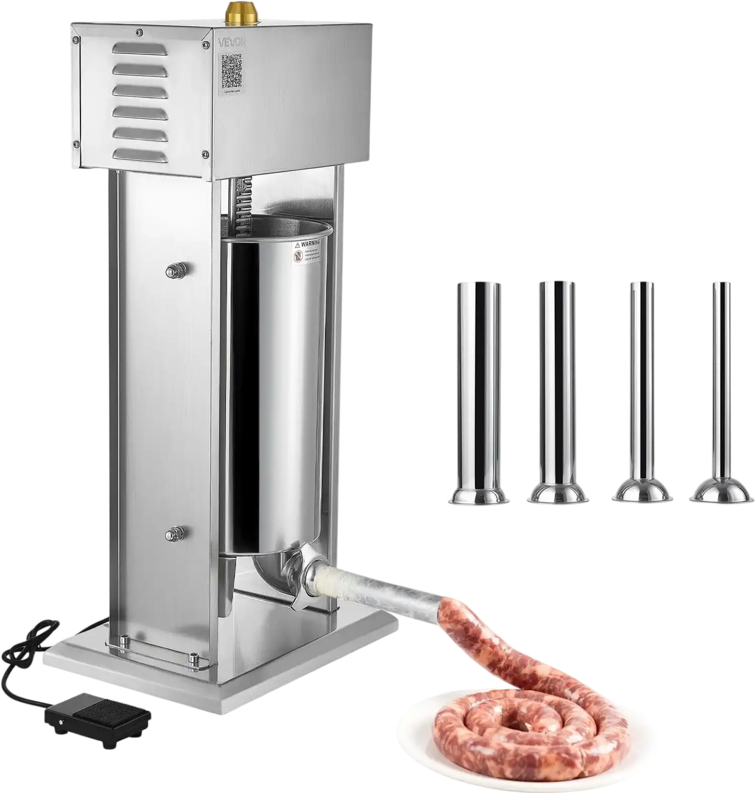 Vevor Electric Sausage Stuffer 33 lb. Hopper Variable Speed with Foot ...
