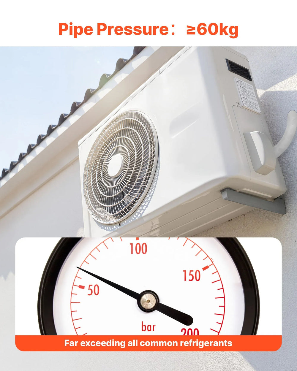 Vevor Mini Split Line Set 100 ft. 3/8" and 5/8" Insulated Copper Tubin ...