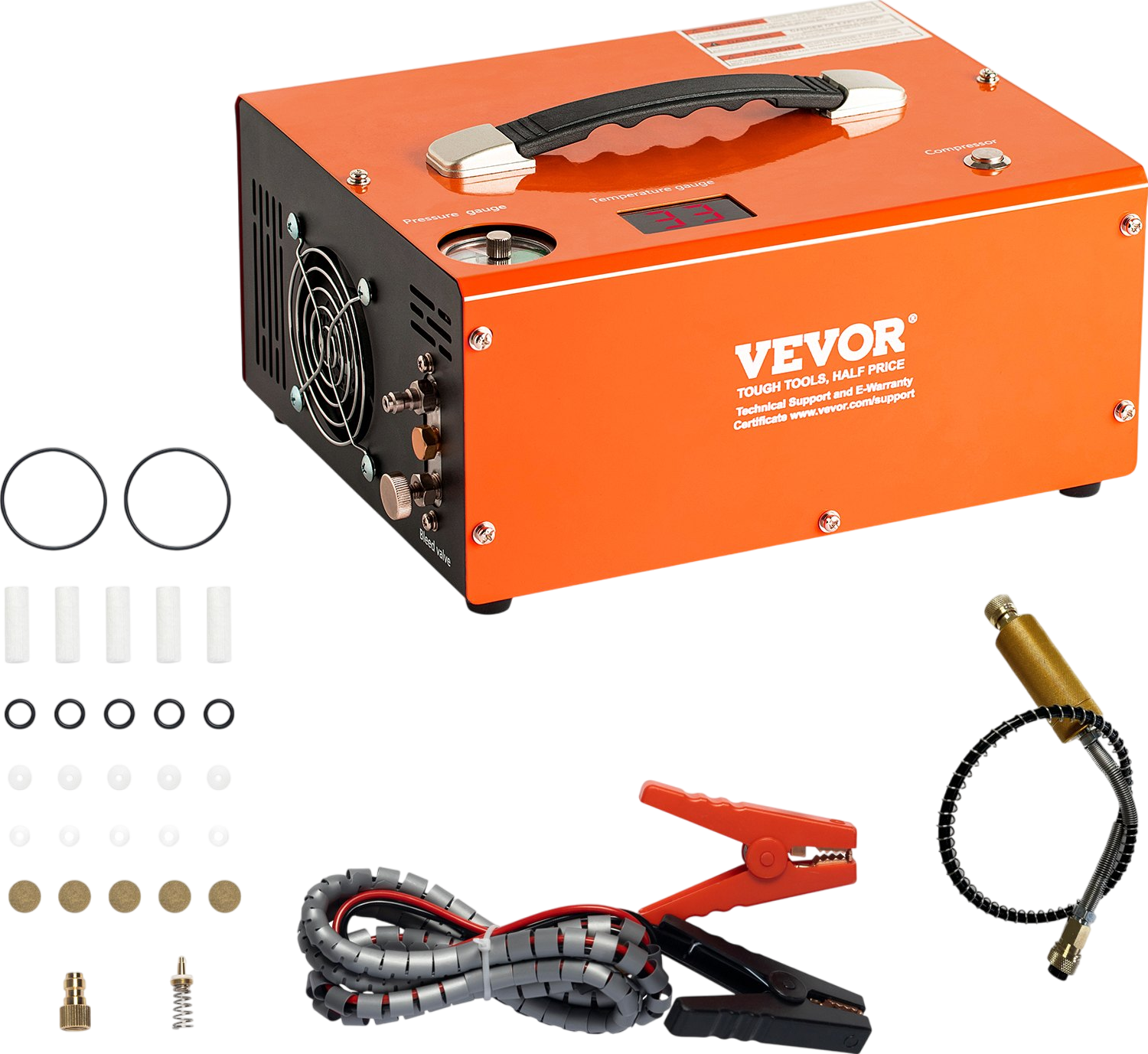 Vevor PCP Air Compressor 4500 PSI with Built-in Converter Auto Stop Ne ...