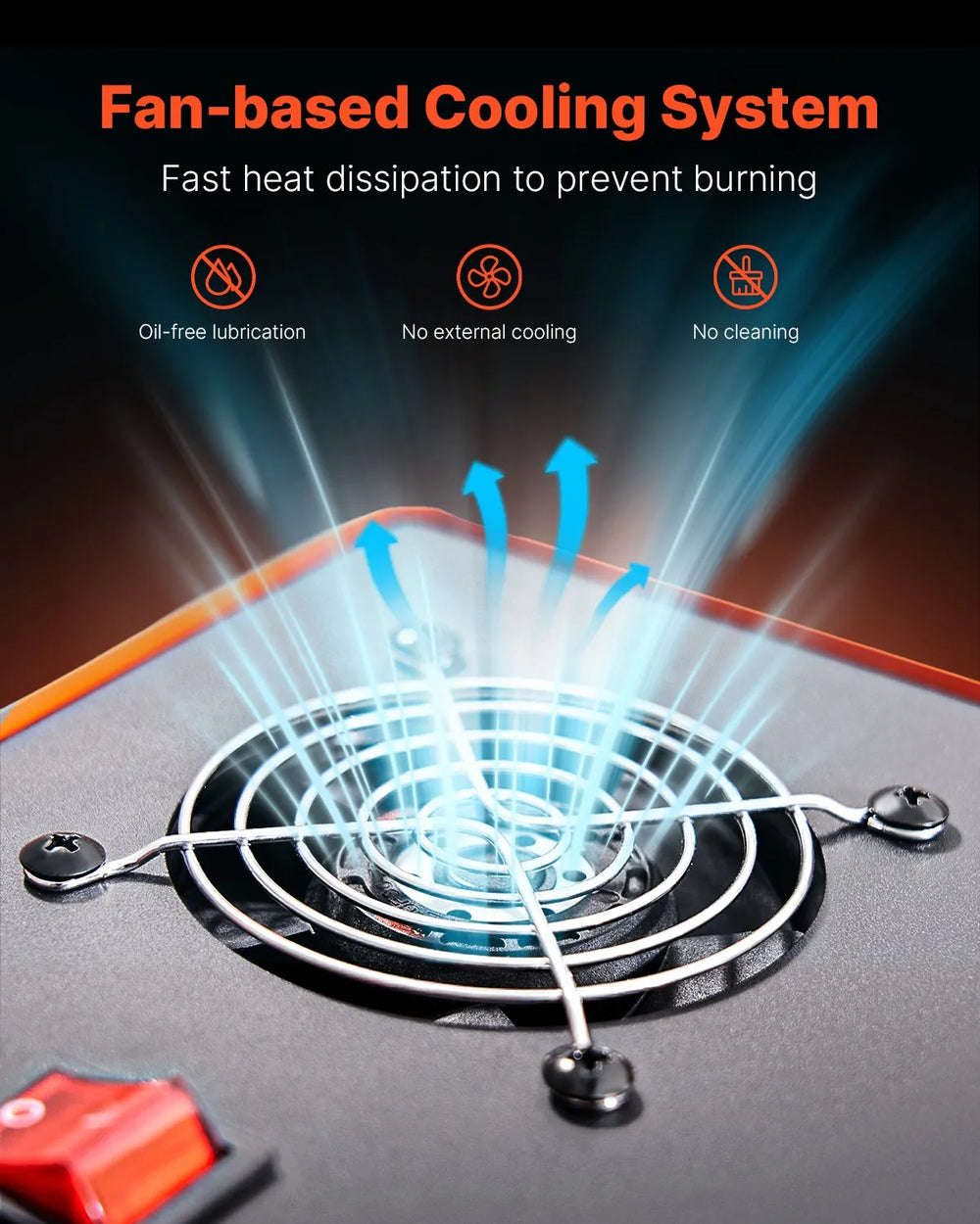 Vevor PCP Air Compressor 4500 PSI Dual-Cylinder Auto Stop 800W New ...