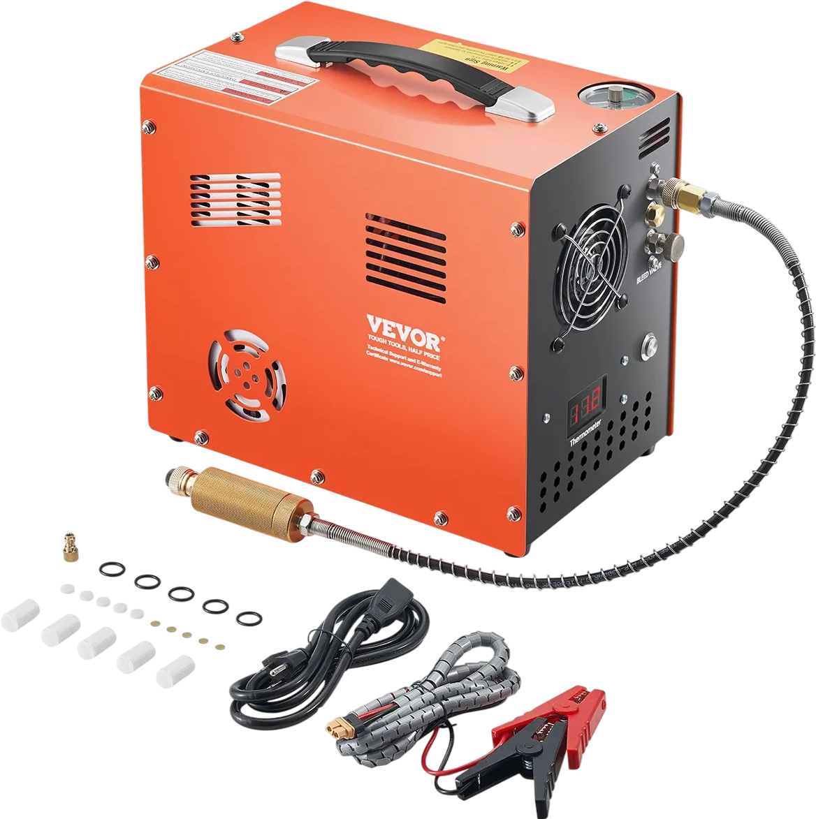 Vevor PCP Air Compressor 4500 PSI with Built-in Converter Auto Stop 30 ...