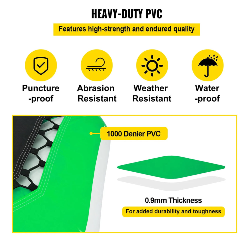 Vevor Inflatable Water Trampoline 13' Swim Platform Bouncer with 4-Ste ...