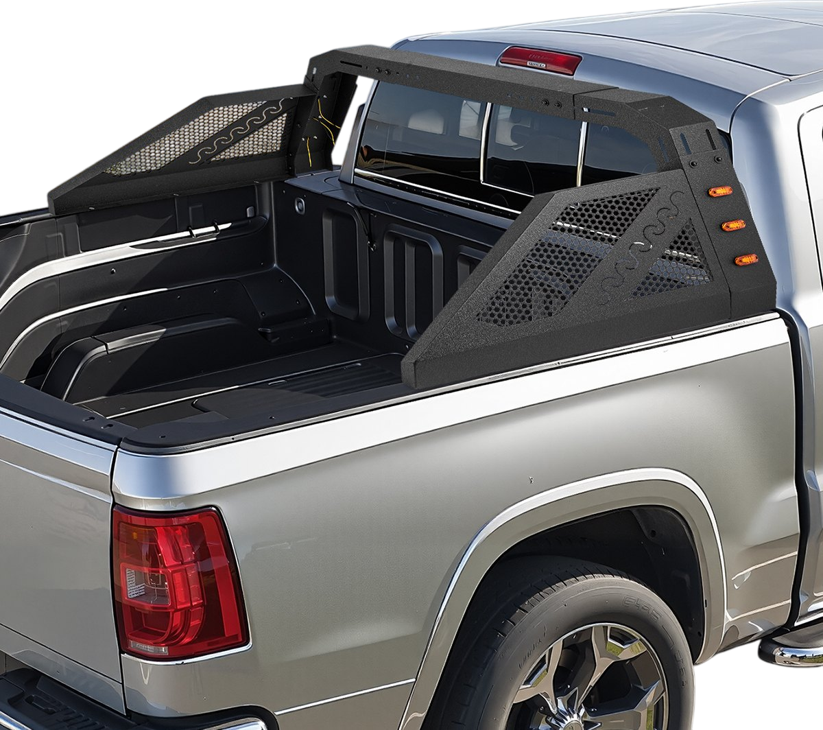Vevor Truck Bed Roll Bar Universal Chase Rack with Light for Full Size ...