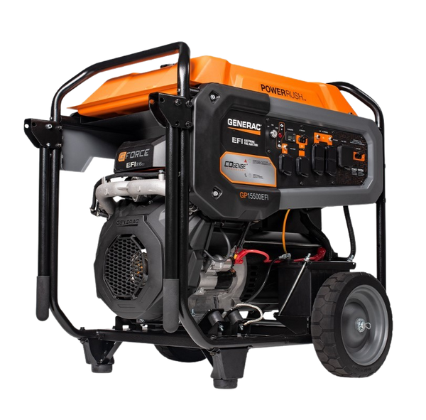 Generac GP15500EFI 15500W/19300W Low THD Gas Generator Electric Start ...