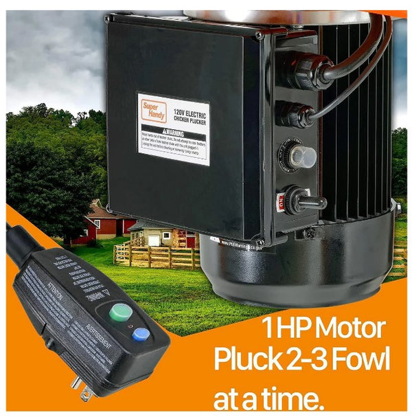 Super Handy 120V Corded Electric Chicken Plucker New – FactoryPure