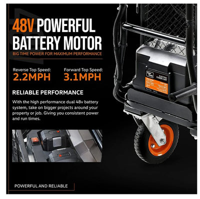 Super Handy GUO095 48V 2Ah 660 lb Working Capacity Self-Propelled Elec ...