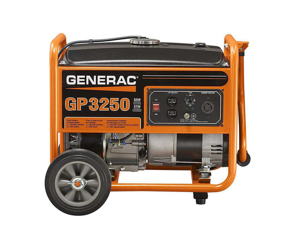Generac GP3250 3250W/3750W Generator Manufacturer Refurbished – FactoryPure
