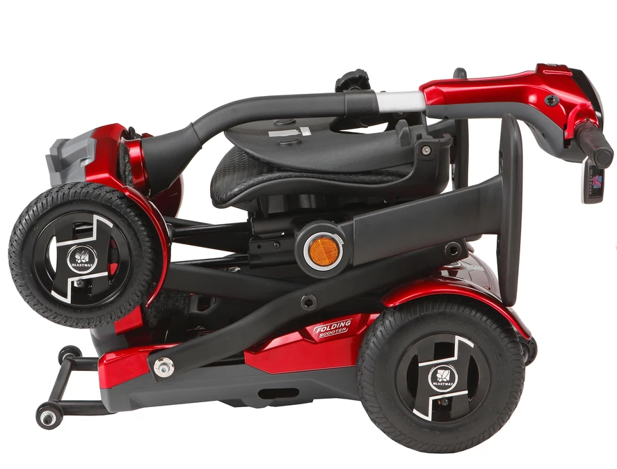 EV Rider Teqno AF S26 Automatic Folding Mobility Scooter Red New ...