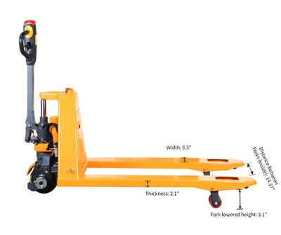 Apollolift A-1034 Electric Hydraulic Lithium Pallet Jack 3300 lbs. Cap ...