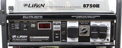 Lifan LF8750iEPL-RV Platinum Series 8000W/8750W Electric Start Generat ...
