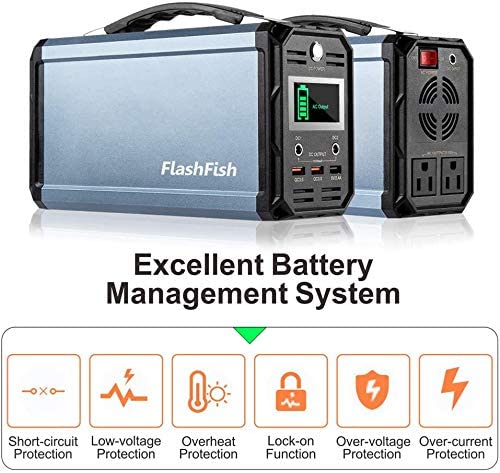 Flashfish 300W Portable Power Station 60000mah Solar Generator With 11 ...