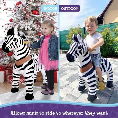 PonyCycle Ux368 Ride On Zebra Black and White Small New – FactoryPure