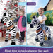 PonyCycle Ux368 Ride On Zebra Black and White Small New – FactoryPure