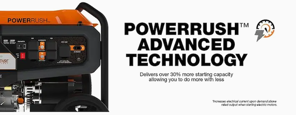 Generac GP8000E 8000W/10000W Electric Start Generator New – FactoryPure