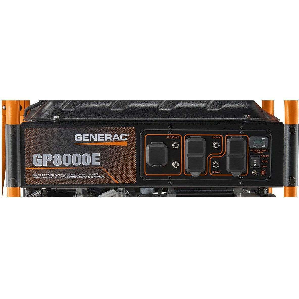 Generac GP8000E 8000W/10000W Gas Generator Manufacturer Refurbished ...