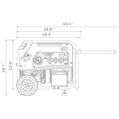 Firman T07571F 7500W/9400W Electric Start 50A Tri-Fuel Gas Propane Nat ...