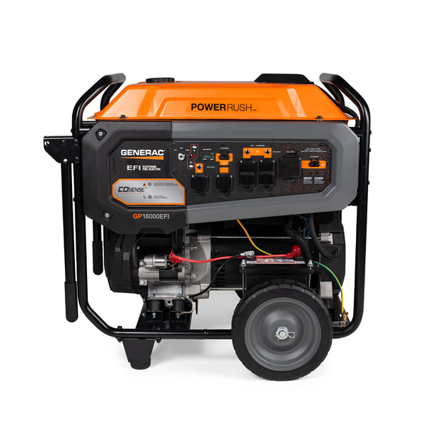 Generac GP18000EFI 18000W/22500W Low THD Gas Generator Electric Start ...