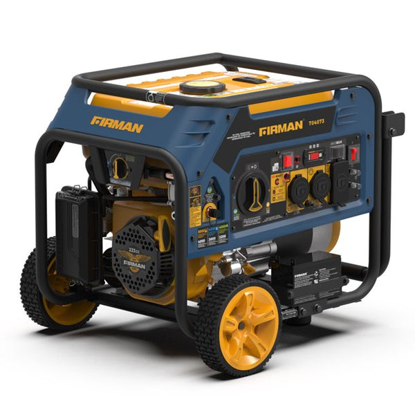 Firman T04073 4000W/5000W Electric Start Tri-Fuel Gas Propane Natural ...