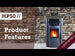 ComfortBilt HP50 2,200 sq. ft. Pellet Stove Auto Ignition 47 lb Hopper ...