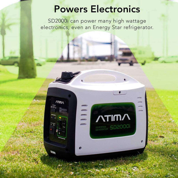 Atima SD2000i 1600W/2000W Engine Portable Gas Inverter Generator New ...
