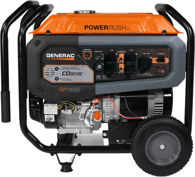 Generac GP7000E Portable Generator 7000W/8125W Electric Start 50 State ...