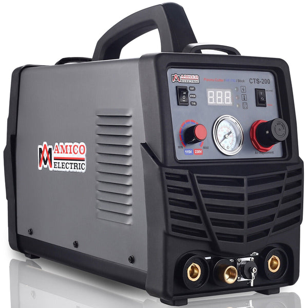 Amico Electric CTS-200B 110V/230V 50 Amp HF-TIG Plasma Stick Welder Ne ...